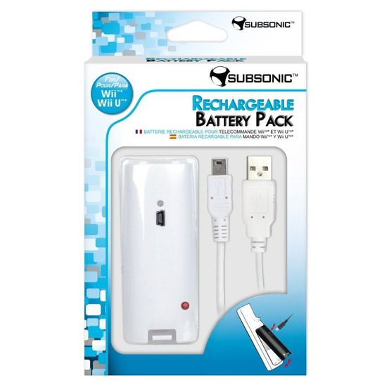 RECHARGEABLE BATTERY PACK / Accessoire Wii U - Cdiscount Informatique