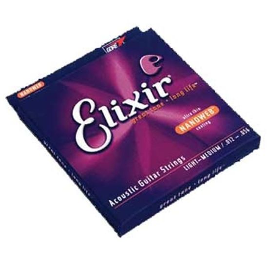 Cordes de guitare acoustique - ELIXIR - 11077 - Durée de vie prolongée ...
