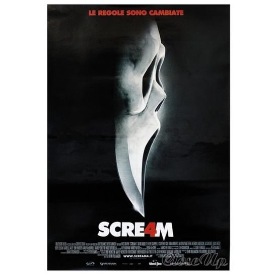 Scream 4 - Teaser - 70x100cm - AFFICHE - POSTER - Cdiscount Maison