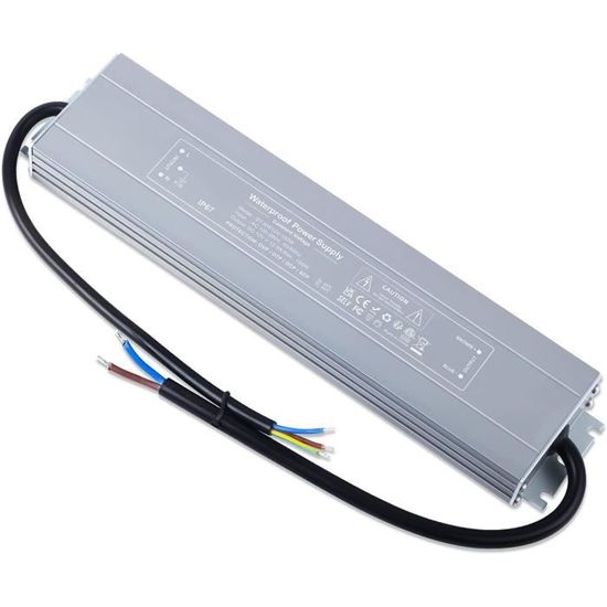 Transformateur 220v 12v Etanche, 150W IP67 Extérieur Driver LED, 12.5 Alimentation LED 12V ...