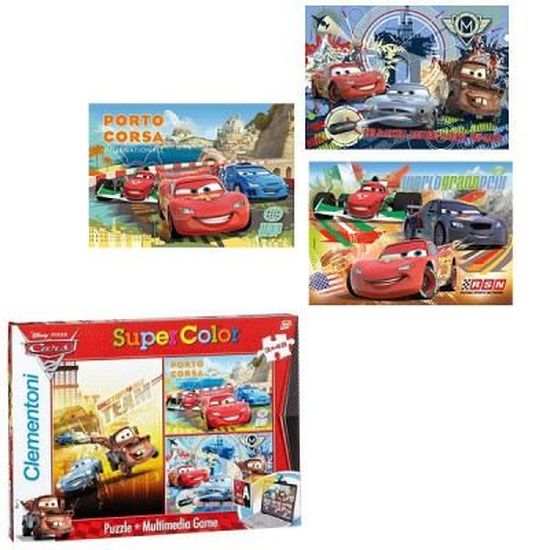 CLEMENTONI - Puzzle 3 x 48 pcs - Cars 2 - Cdiscount Jeux - Jouets