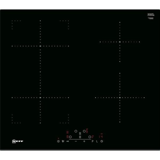 Table de cuisson à induction NEFF - 4 foyers - 51 x 592 x 522 - 6900 W ...