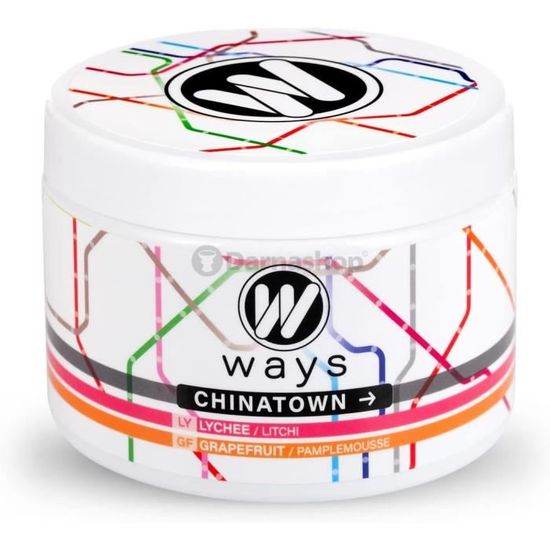Gout chicha Ways Chinatown (Lychee - Pamplemousse) - pot de 200 grammes ...