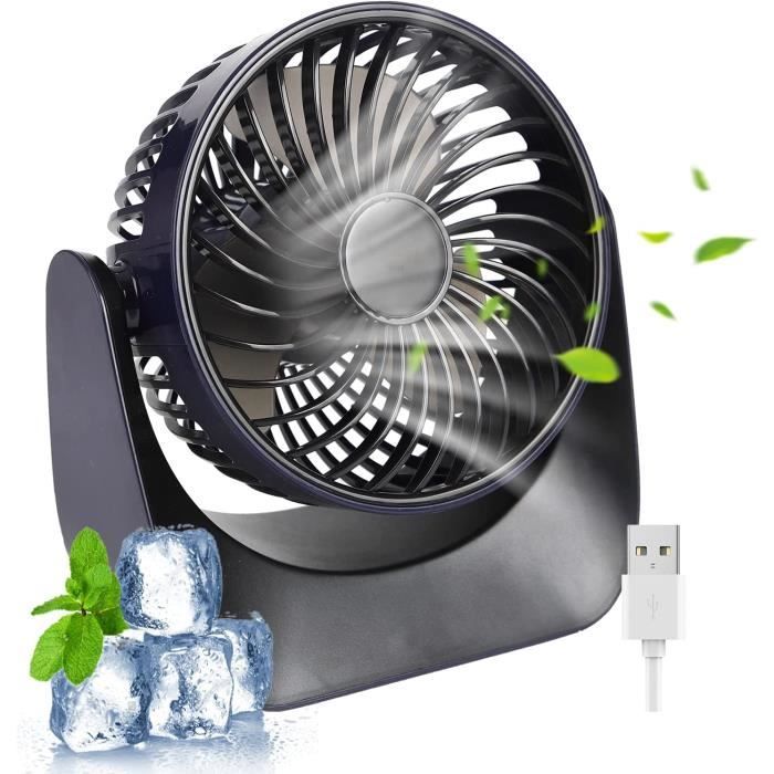 Portable Ventilateur USB Silencieux avec 3 Vitesse Réglable&360 ...