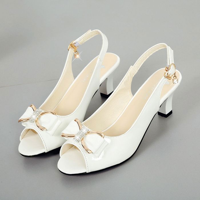 Cresfimix-Chaussures à talons hauts en cuir blanc pour femmes,escarpins ...