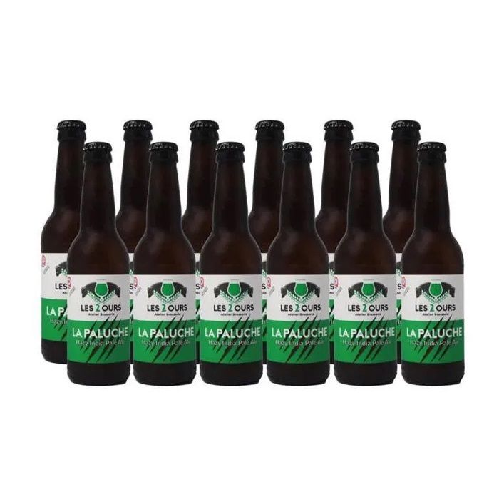 LES 2 OURS - BIERE LA PALUCHE IPA - 33cl - Lot de 12 bouteilles - La ...