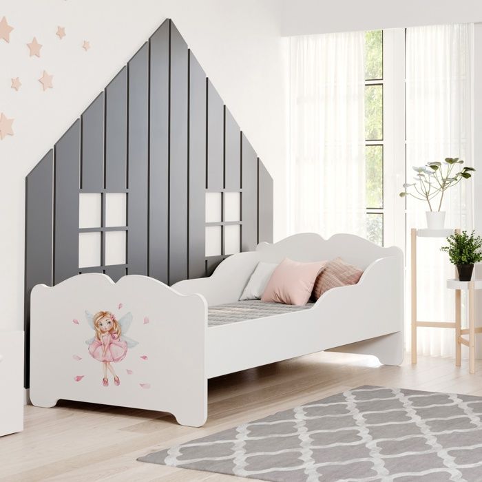 Lit pour fille ANNA avec matelas 80 x 160 cm - Cdiscount Maison
