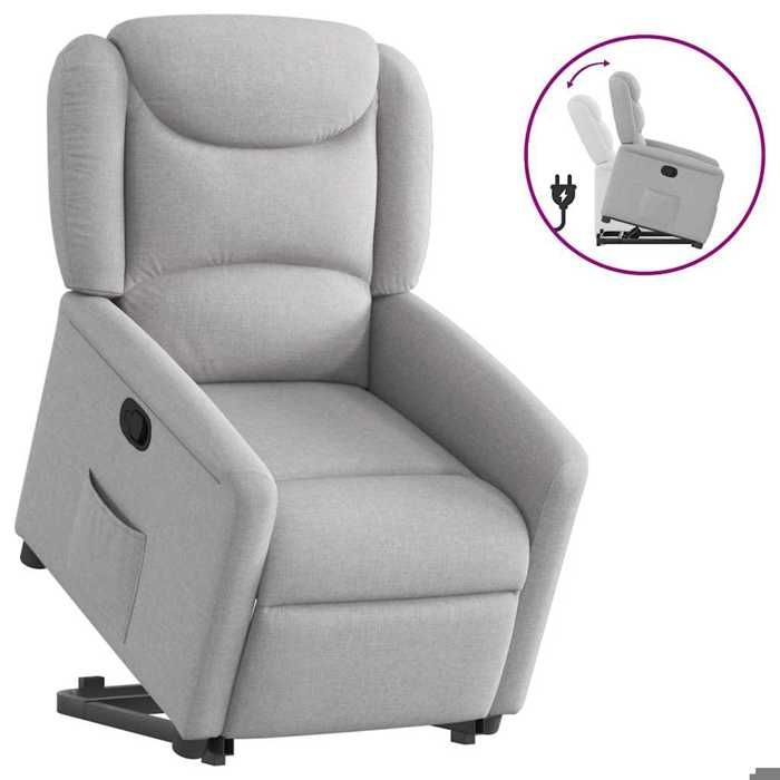 BONNIE®（Gris）Fauteuil releveur - dossier inclinable/135 degrés - gris ...