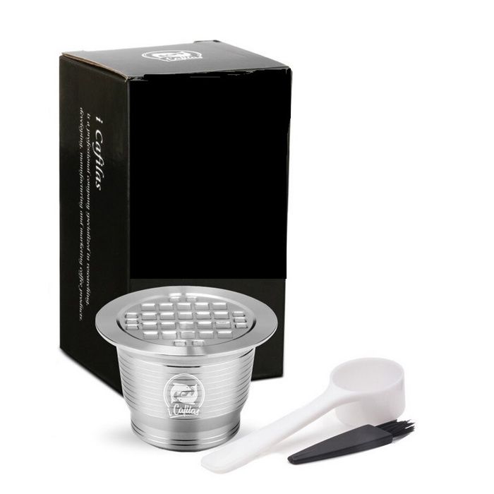 Capsule de café i Cafilas réutilisable compatible Nespresso en acier ...