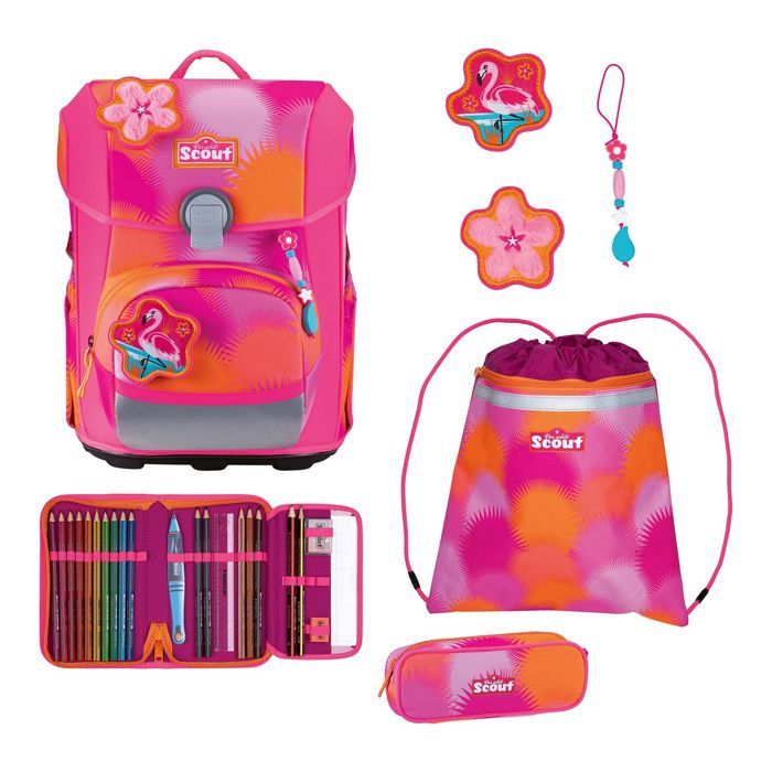 Scout Sac d'école rose lilas pour fille - Basic Neo Set 4 pièces ...