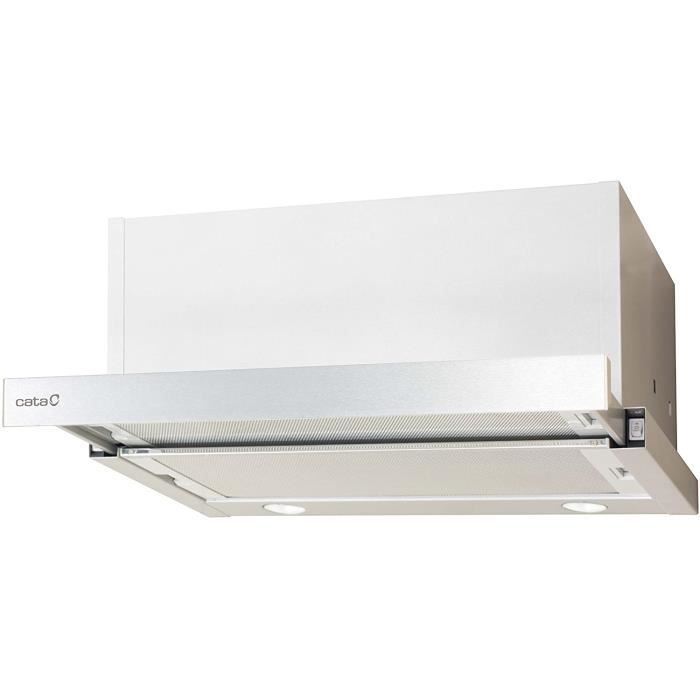 Cata TF 6600 Duralum Hotte plate avec panneau en acier inoxydable 60 x ...