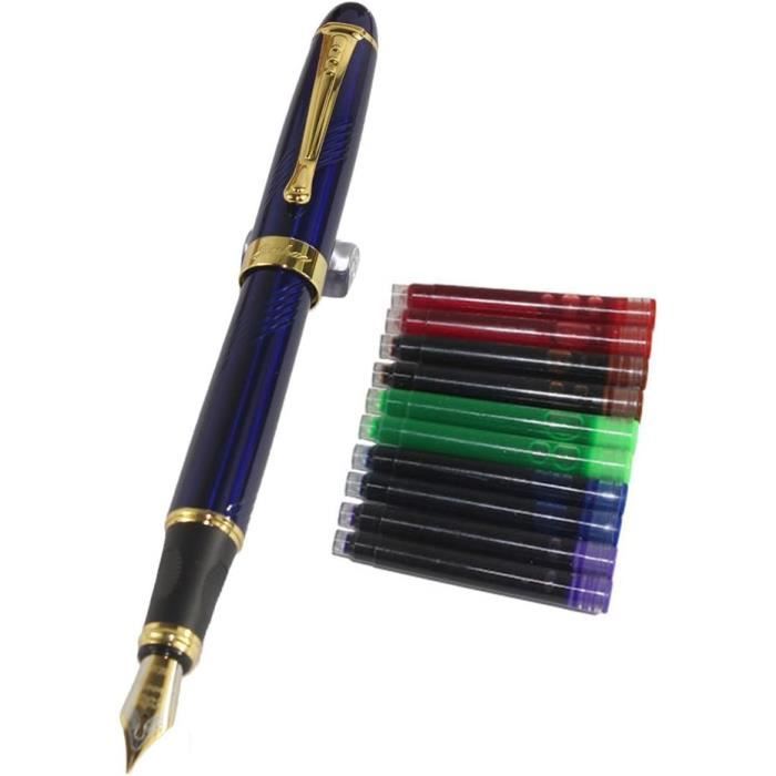 450 Normal Nib Fountain Pen Dark Blue With 5 Color Ink Cartridges[x1306 ...