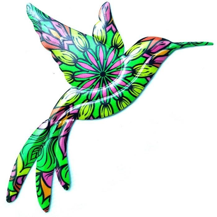 Décoration Murale Colibri en métal - Décor d'art Mural de colibris de ...