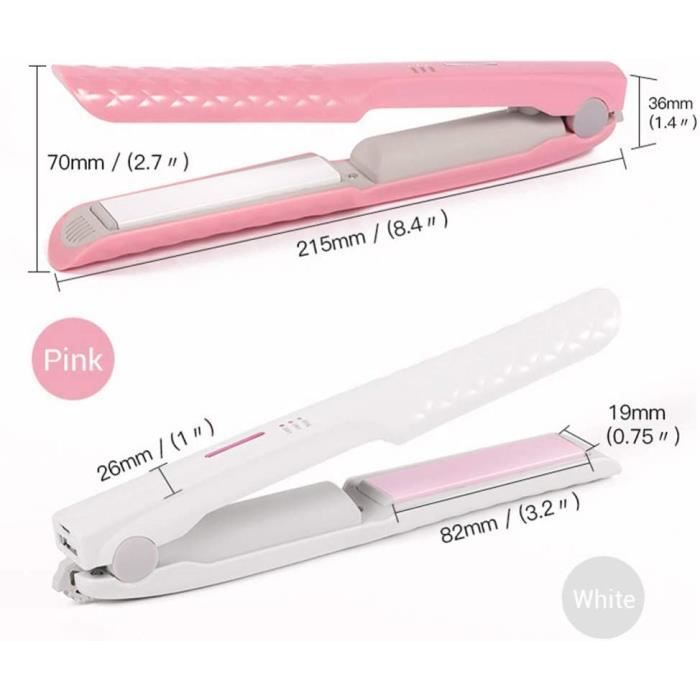 LIWI-Mini Fer à Lisser sans Fil, Redresseur sans Fil Rechargeable par ...