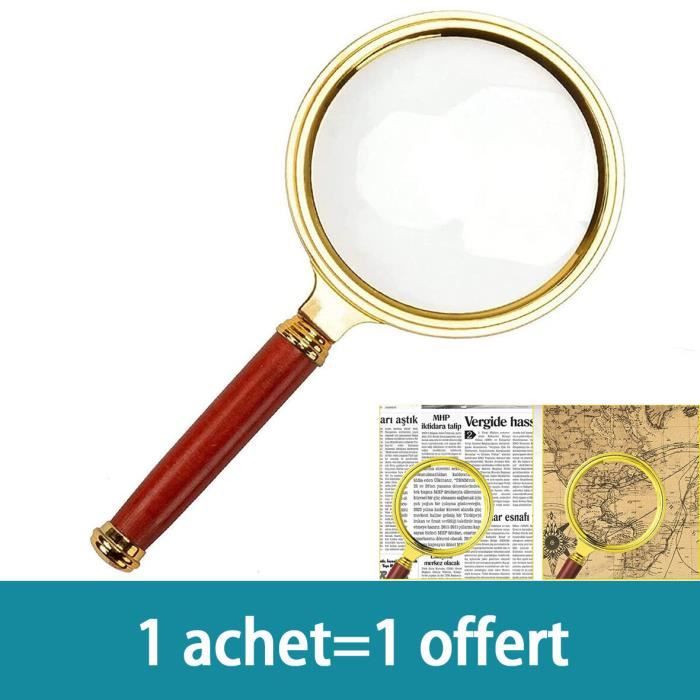 Seniors Loupe de Lecture,Loupe Grossissante, Verre Grossissant Vintage, Loupe de Lecture, Loupe ...