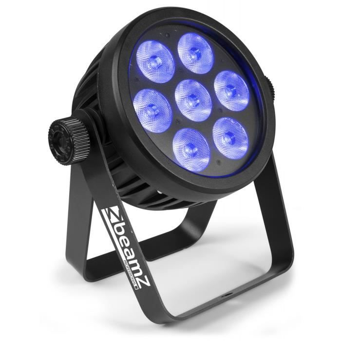 BeamZ Professional BAC500 LED - Projecteur PAR, 7x LED RGBA-UV-CW/WW ...
