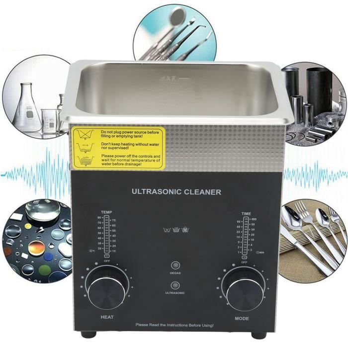 Machine De Nettoyage À Ultrasons Nettoyeur À Ultrasons 2L Avec ...