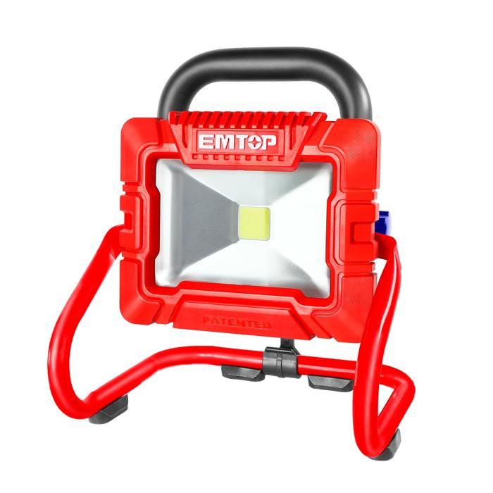 Projecteur de chantier à batterie LED 20W sans fil EMTOP 20V 1800 ...