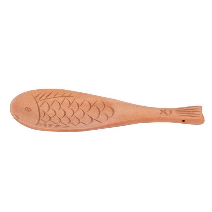 Fydun Pagaie de riz Pelle de riz en bois en forme de poisson cuillère ...