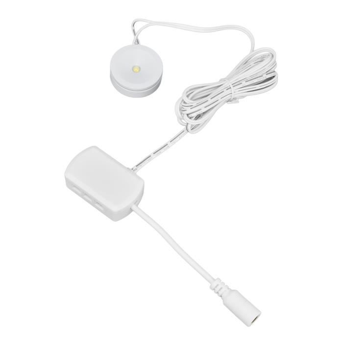 KIMISS lumière LED d'armoire ronde LED sous la rondelle d'armoire ...