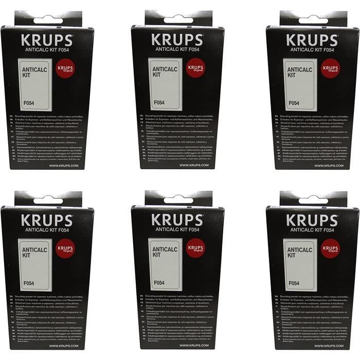 Détartrant d'origine Krups F054 Lot de 6 sachets poudre détartrante 2 sachets de 40 g ...