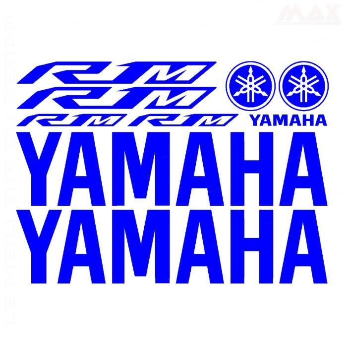 9 stickers R1M YZF – BLEU ROI – YAMAHA sticker R1 M EXUP - YAM415 ...