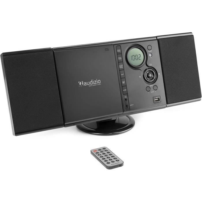 Luernas Reims Radio Bluetooth Stéréo 40W - Noir, Avec Lecteur Cd, Lecteur Mp3, Prise Casque ...