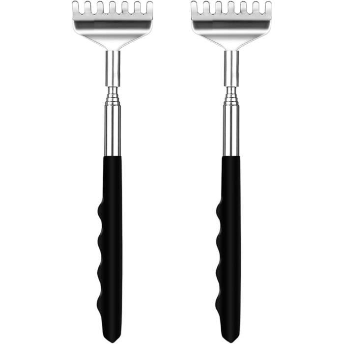 Lamkrtlp 2 pcs Gratte dos, télescopique Scratcher, Gratte-dos Acier ...
