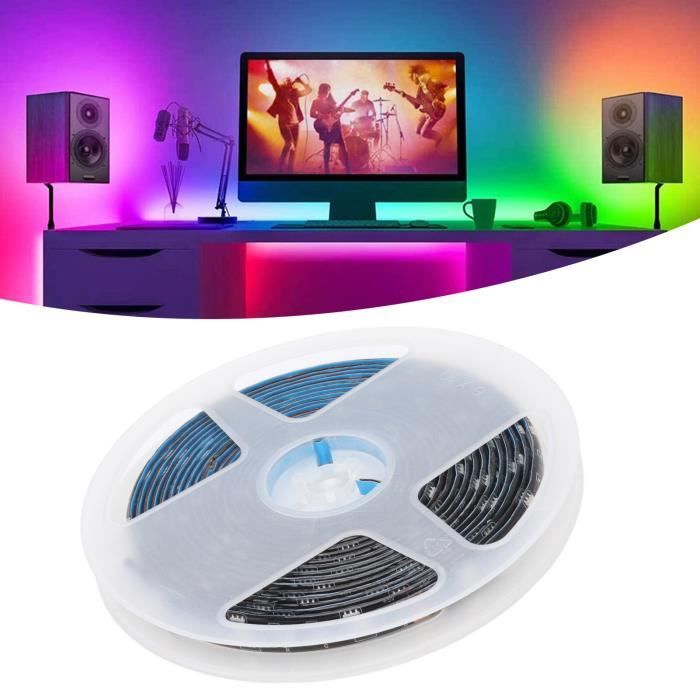 Bande lumineuse LED - SURENHAP - RVB RGB - 5m - Étanche - Télécommande ...