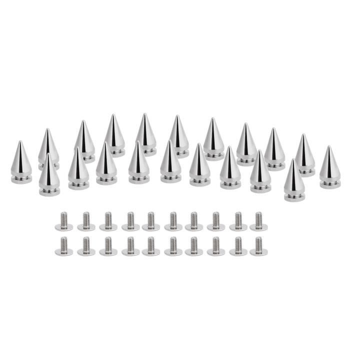 TMISHION Silver Bullet Spike 20 pièces 10*20mm argent métal balle ...