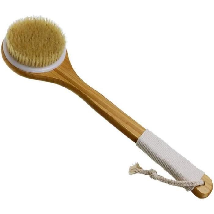 1 Brosse Exfoliante Pour Le Corps Et Le Corps De Massage Du Dos En Bois