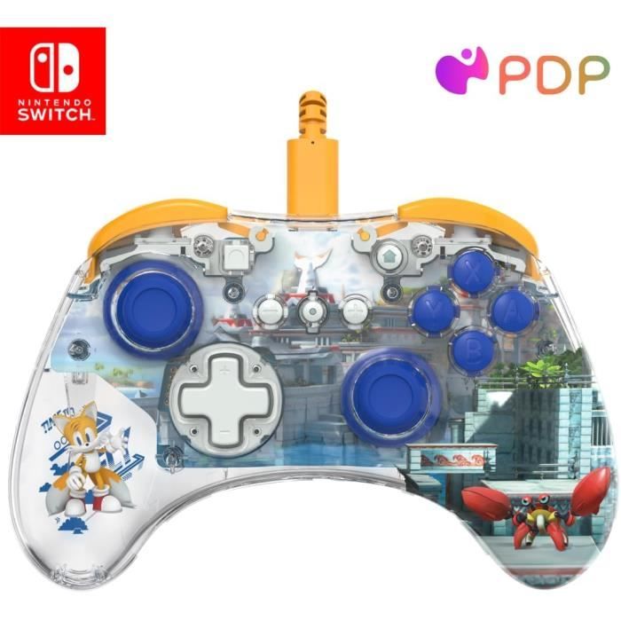 Realmz Wired Led Light-Up Pro Controller: Tails For Nintendo Switch ...