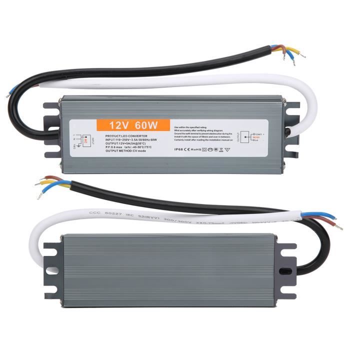 Alimentation étanche - VBESTLIFE - 60W - IP68 - Aluminium - Utilisation ...