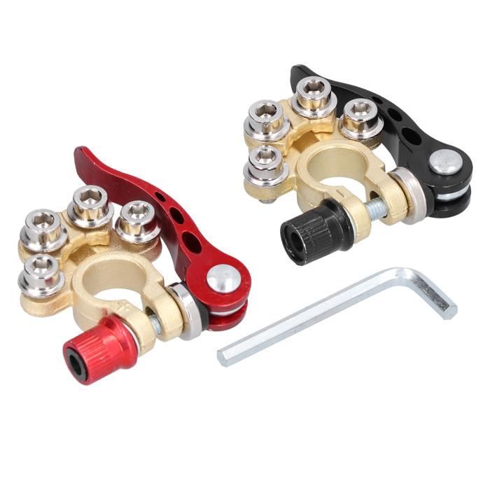 YOSOO Ensemble de bornes de batterie de voiture Pince de connecteur de voiture négative positive ...