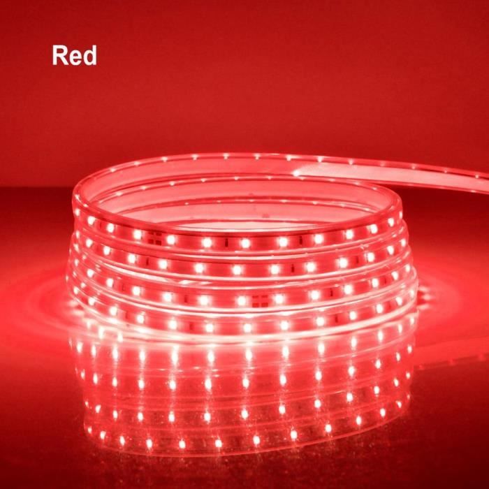 Rouge 17m Bande lumineuse LED avec interrupteur et prise UE lampe ...