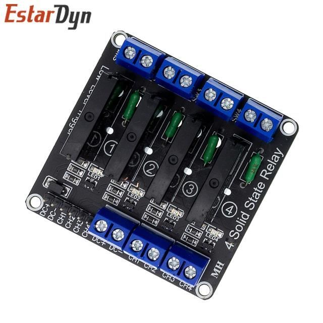 Circuits intégrés,4 Channel--Module De Relais À Semi-conducteur Pour ...