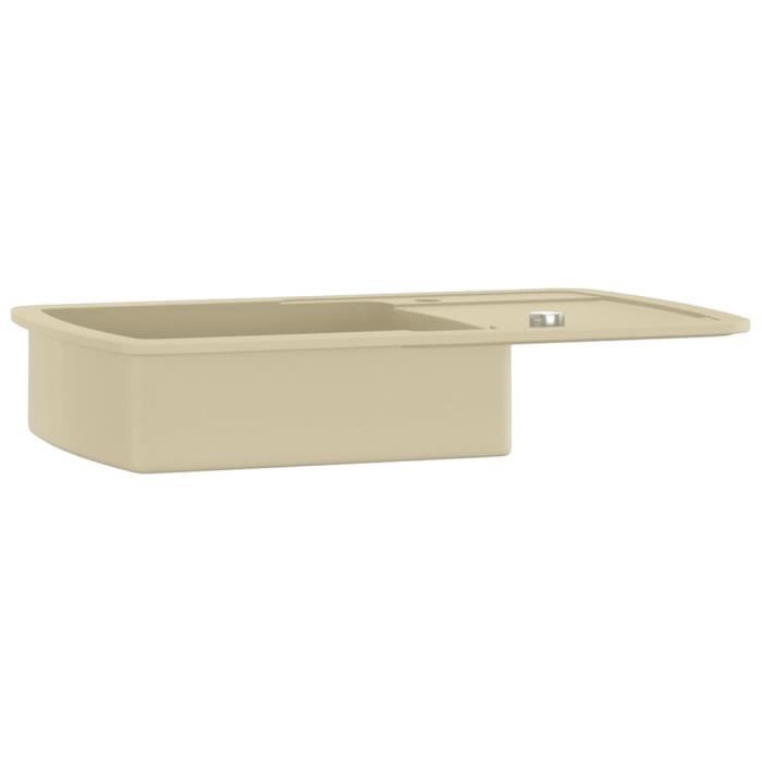 Évier de cuisine Granit Seul lavabo Beige - ZJCHAO - DX3083 - Haute ...