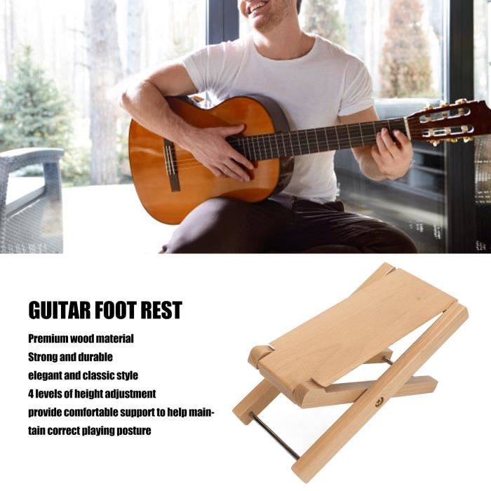 Akozon Repose-pieds pour guitare en bois Repose-pieds de guitare en ...
