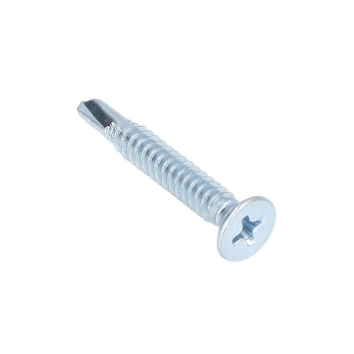 FHE Vis autoperceuse Lot de 50 vis auto-perceuses en acier au carbone 4 ...