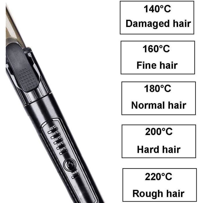 LIWI-Fers À Boucler Professionnel Outils De Coiffage Rotatif Fer A ...