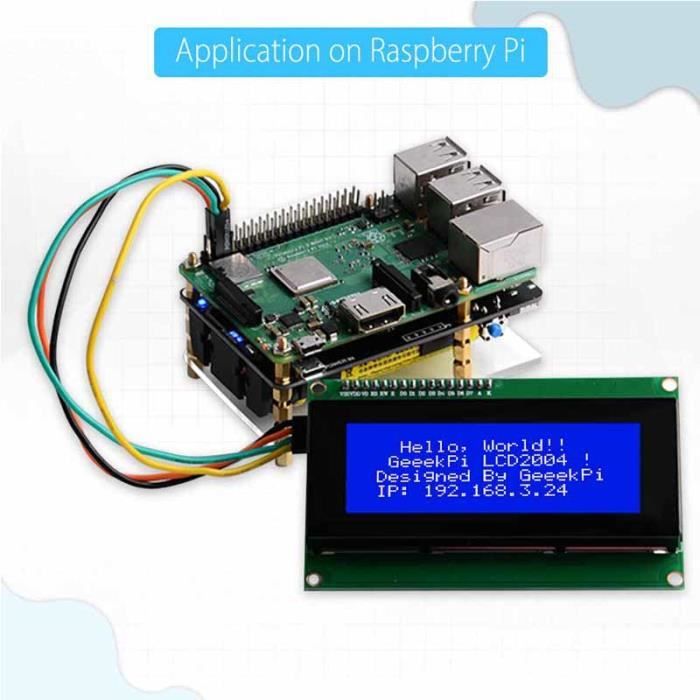 2004 LCD Display Module protocole I2C Pris en Charge, Blindage de Module LCD 2004 pour Arduino ...