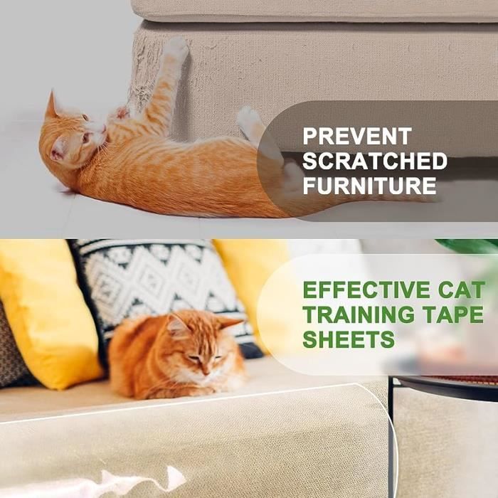 Protection Canapé Chat Anti Griffe 30cm x 5m, Protecteurs Anti-Griffes ...