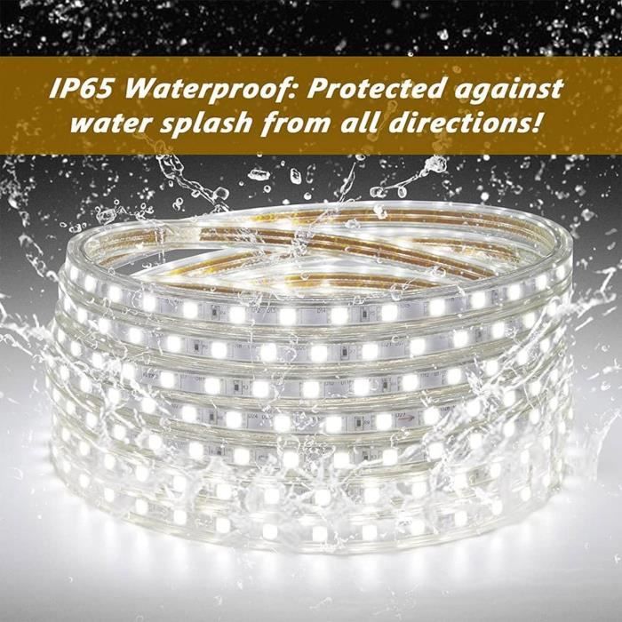 Ruban Led, 2M Bande Led Ip65 Etanche Bande Led Lumineuse 220V 230V ...