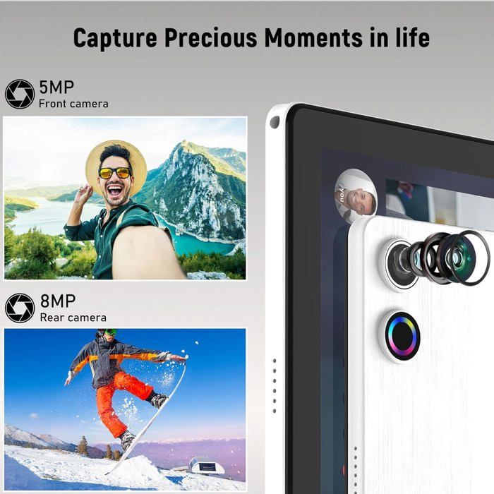 Tablette 10.4'' Android 15, Google Play Store préinstallé, 128Go ROM ...