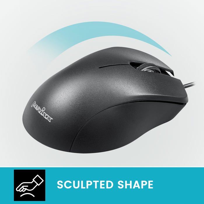 Perimice-221U Souris Usb Filaire Ergonomique Avec Câble De 1,5 M Design ...