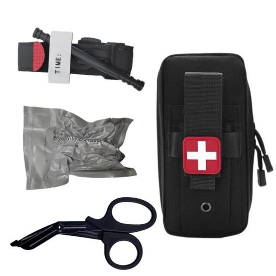 Trousse de secours,DulMolle-Kit de premiers soins médical EDC,poudres ...