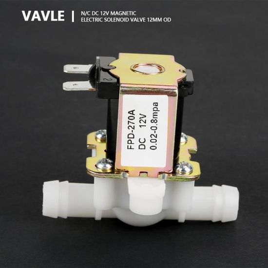 Électrovanne N / C DC 12V DN20 G3/4' Interrupteur universel d'entrée d ...