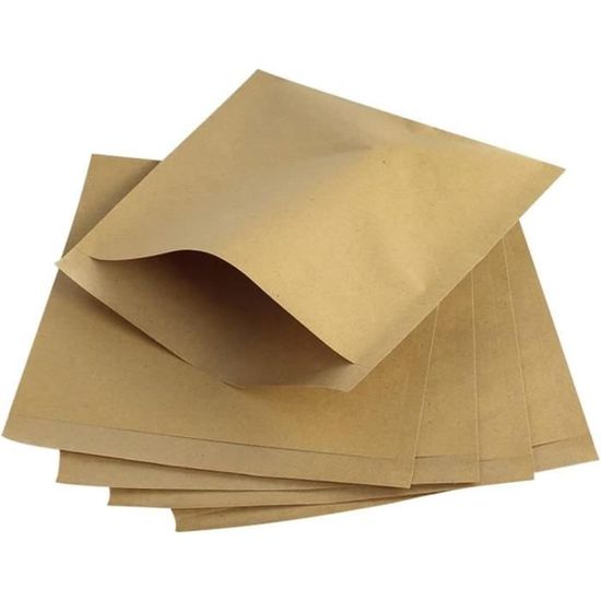 200 Pièces Sacs En Papier Kraft Brun Sachet Pour Biscuit Sachets Pour ...