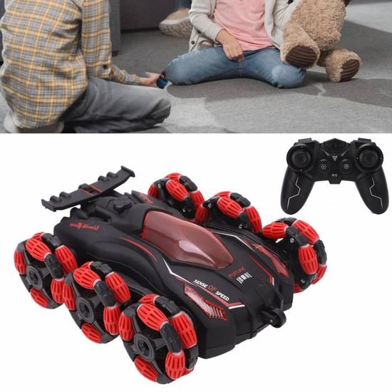 Voiture de cascade RC RC Stunt Car 360 Degrés Rotatif 4 Roues Motrices 2.4GHz Télécommande Drift ...