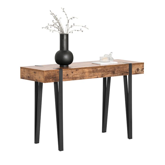 Table Console FSB88-F SoBuy Décorative Cadre en Métal - Marron Rustique ...